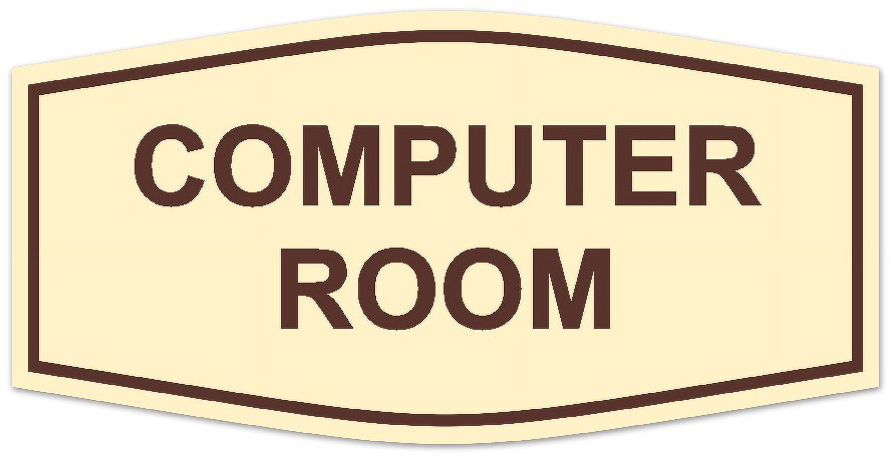 Signs ByLITA Fancy Computer Room Sign - Laser-Engraved Lettering ...