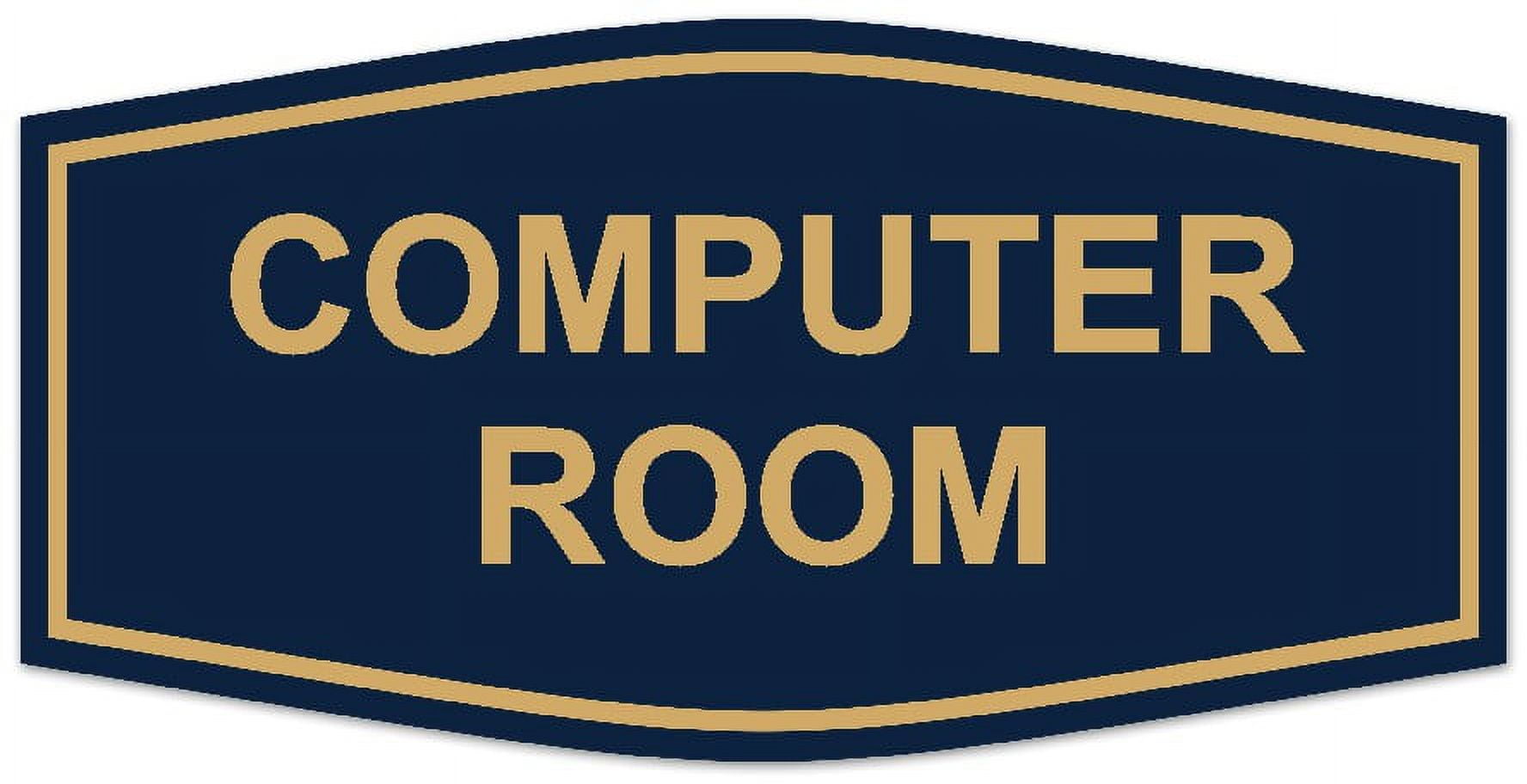Signs ByLITA Fancy Computer Room Sign - Laser-Engraved Lettering ...