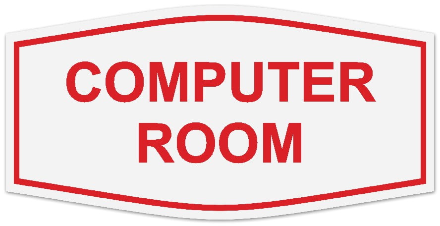 Signs ByLITA Fancy Computer Room Sign - Laser-Engraved Lettering ...