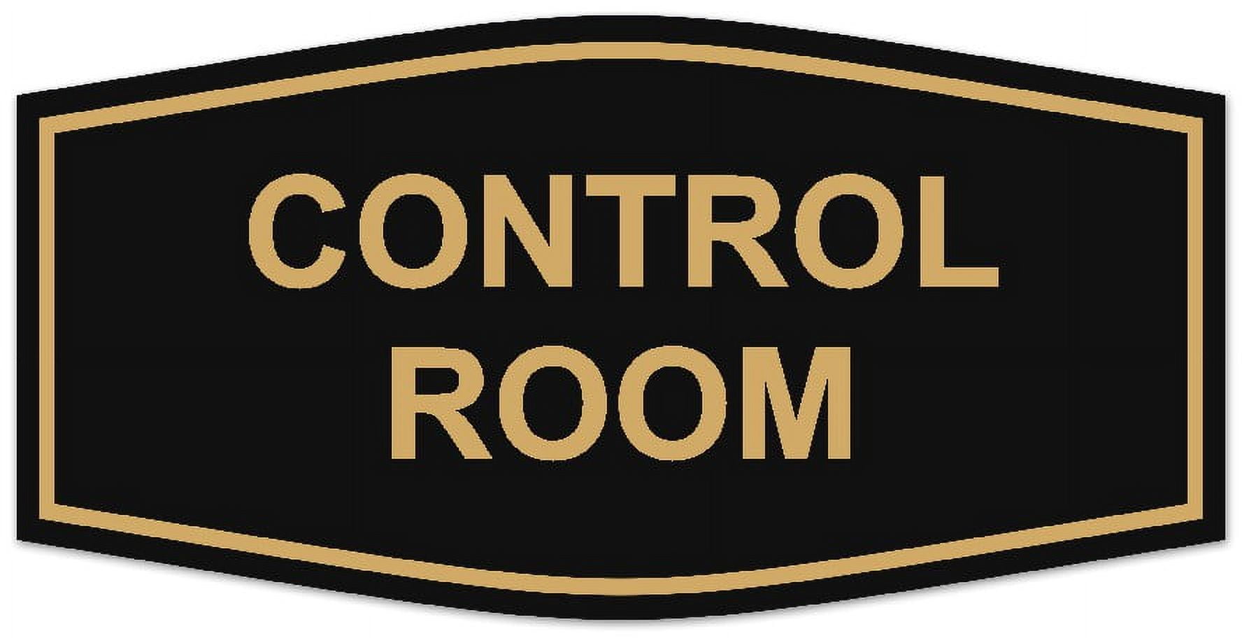 Signs ByLITA Fancy Control Room Sign - Laser-Engraved Lettering ...
