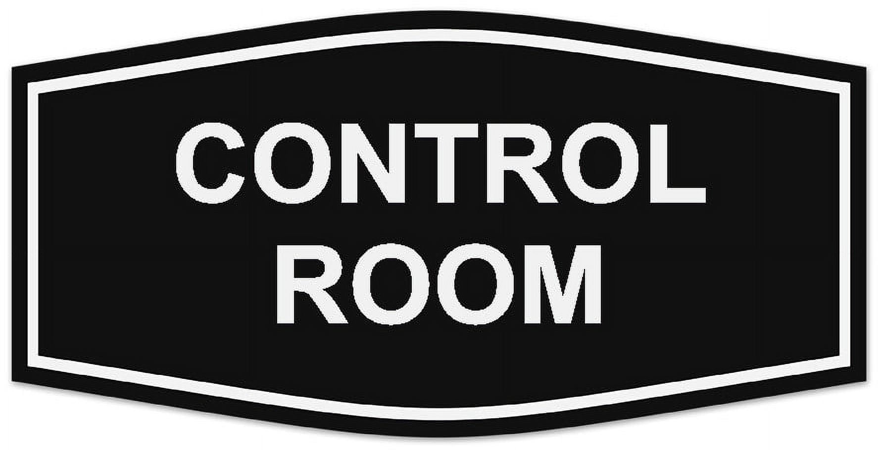 Signs ByLITA Fancy Control Room Sign - Laser-Engraved Lettering ...