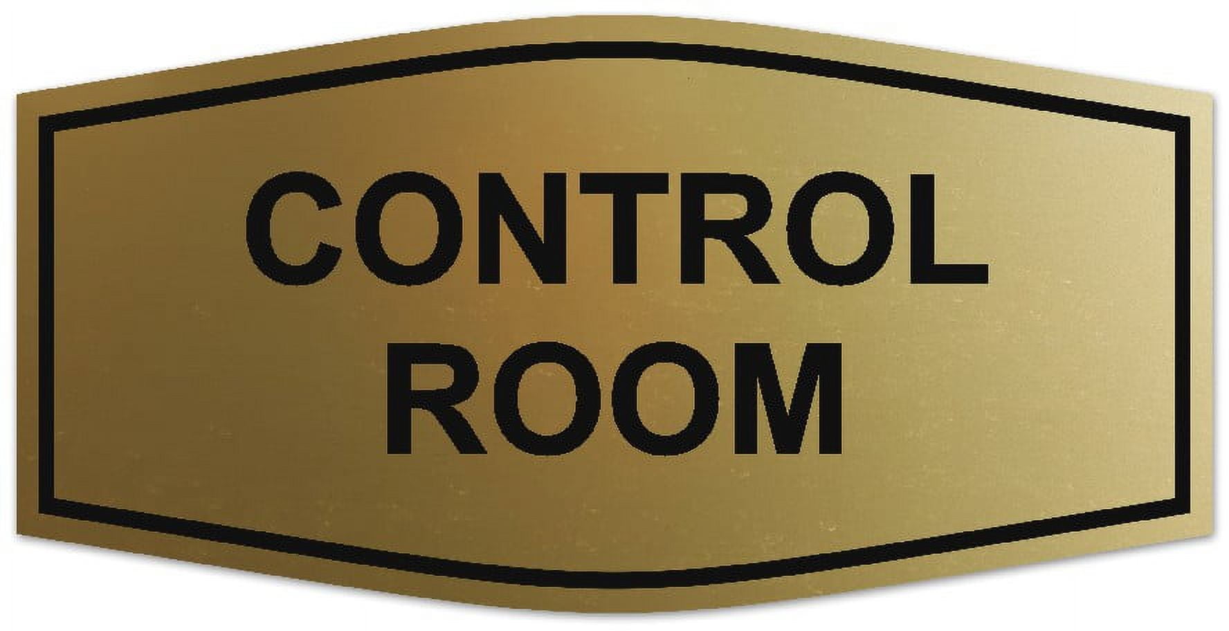 Signs ByLITA Fancy Control Room Sign - Laser-Engraved Lettering ...