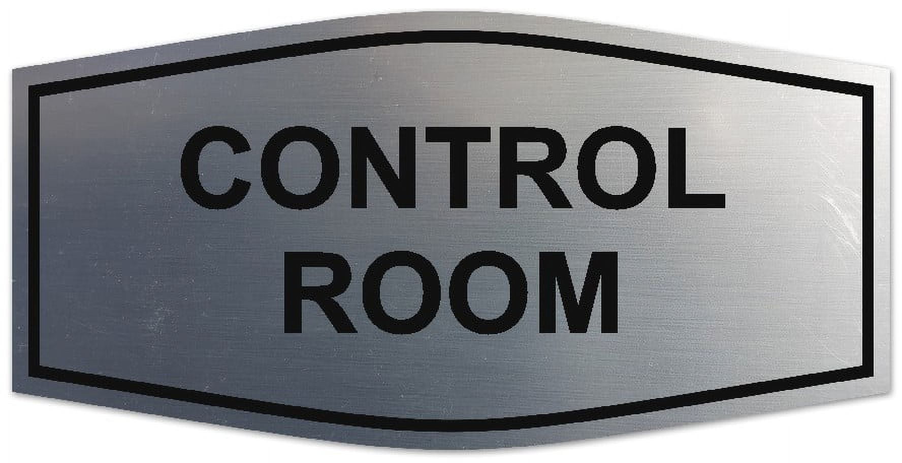 Signs ByLITA Fancy Control Room Sign - Laser-Engraved Lettering ...
