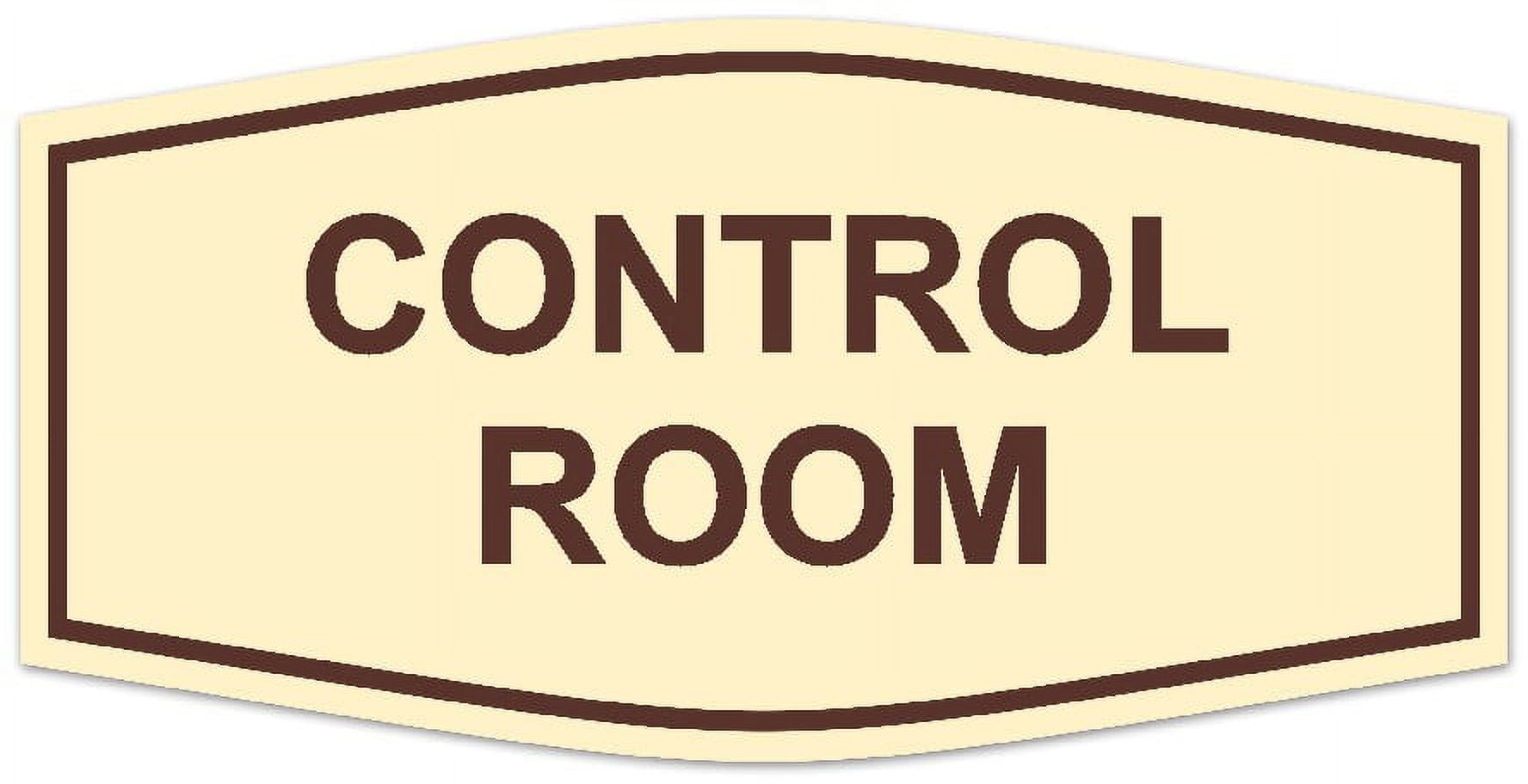 Signs ByLITA Fancy Control Room Sign - Laser-Engraved Lettering ...