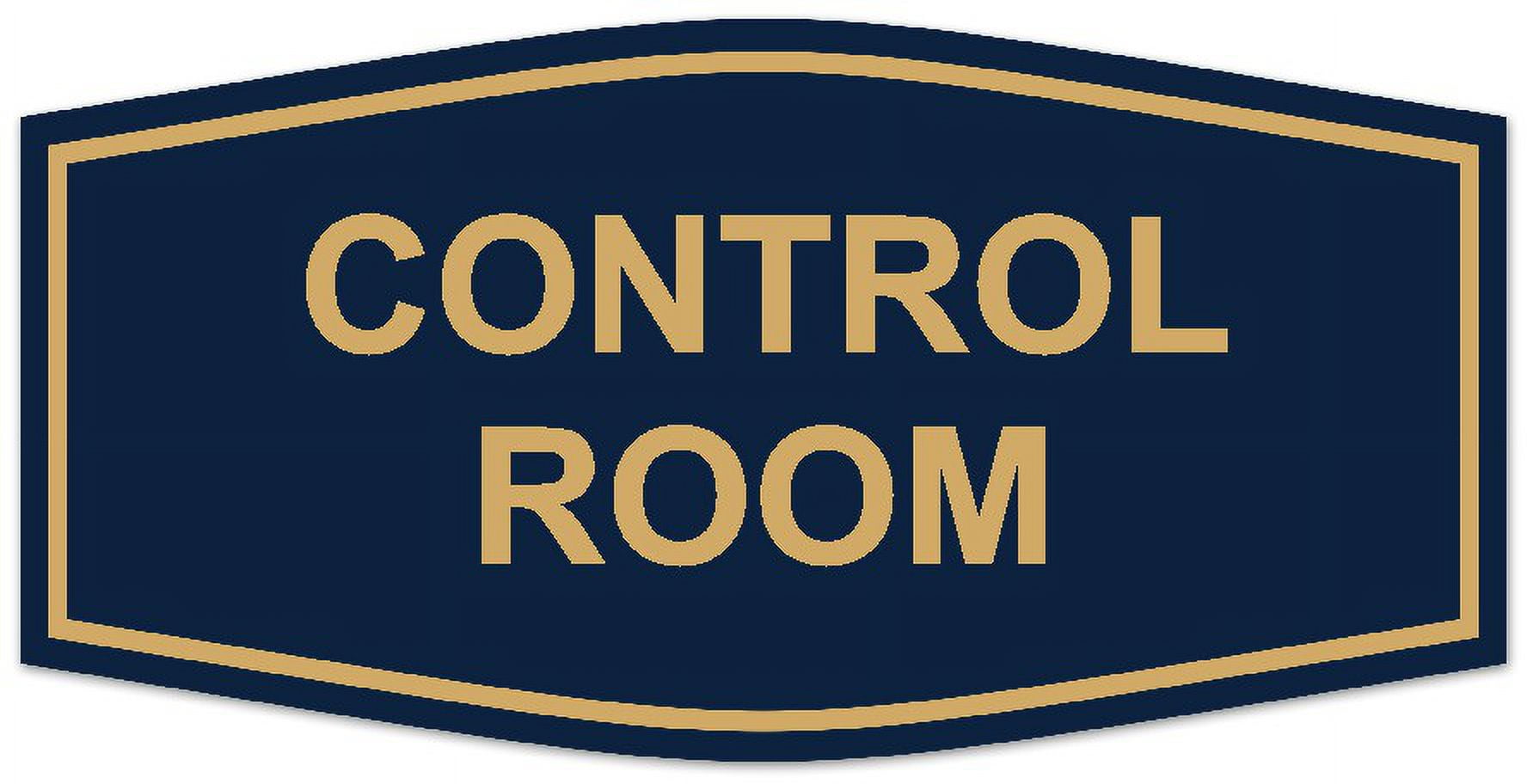 Signs ByLITA Fancy Control Room Sign - Laser-Engraved Lettering ...