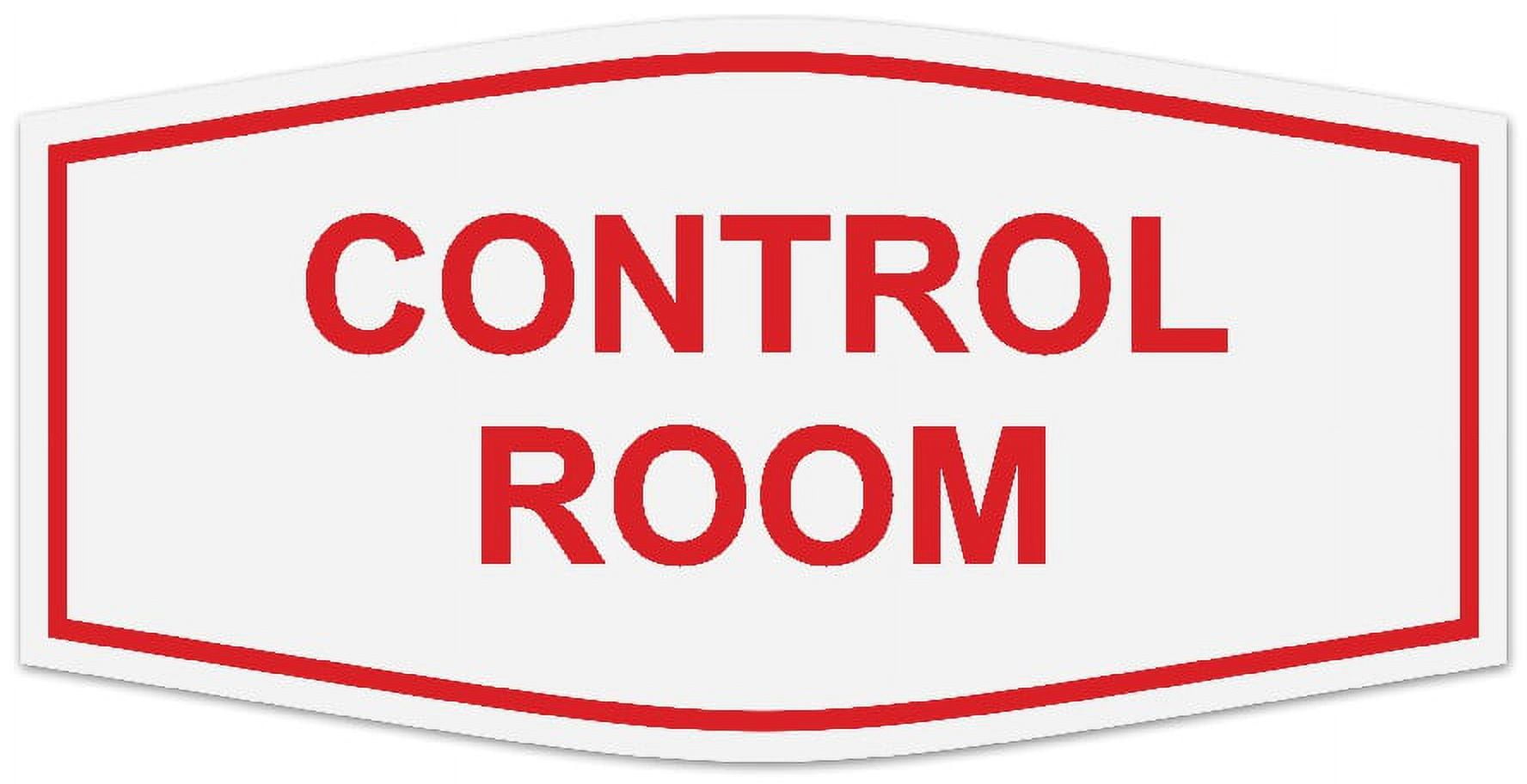 Signs ByLITA Fancy Control Room Sign - Laser-Engraved Lettering ...