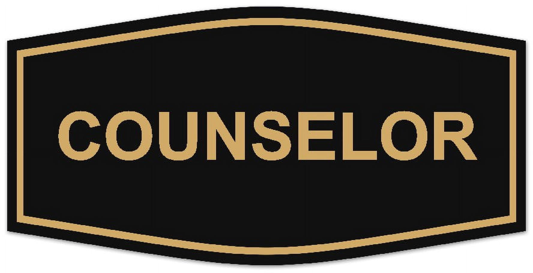 Signs ByLITA Fancy Counselor Sign - Laser-Engraved Lettering | Durable ...