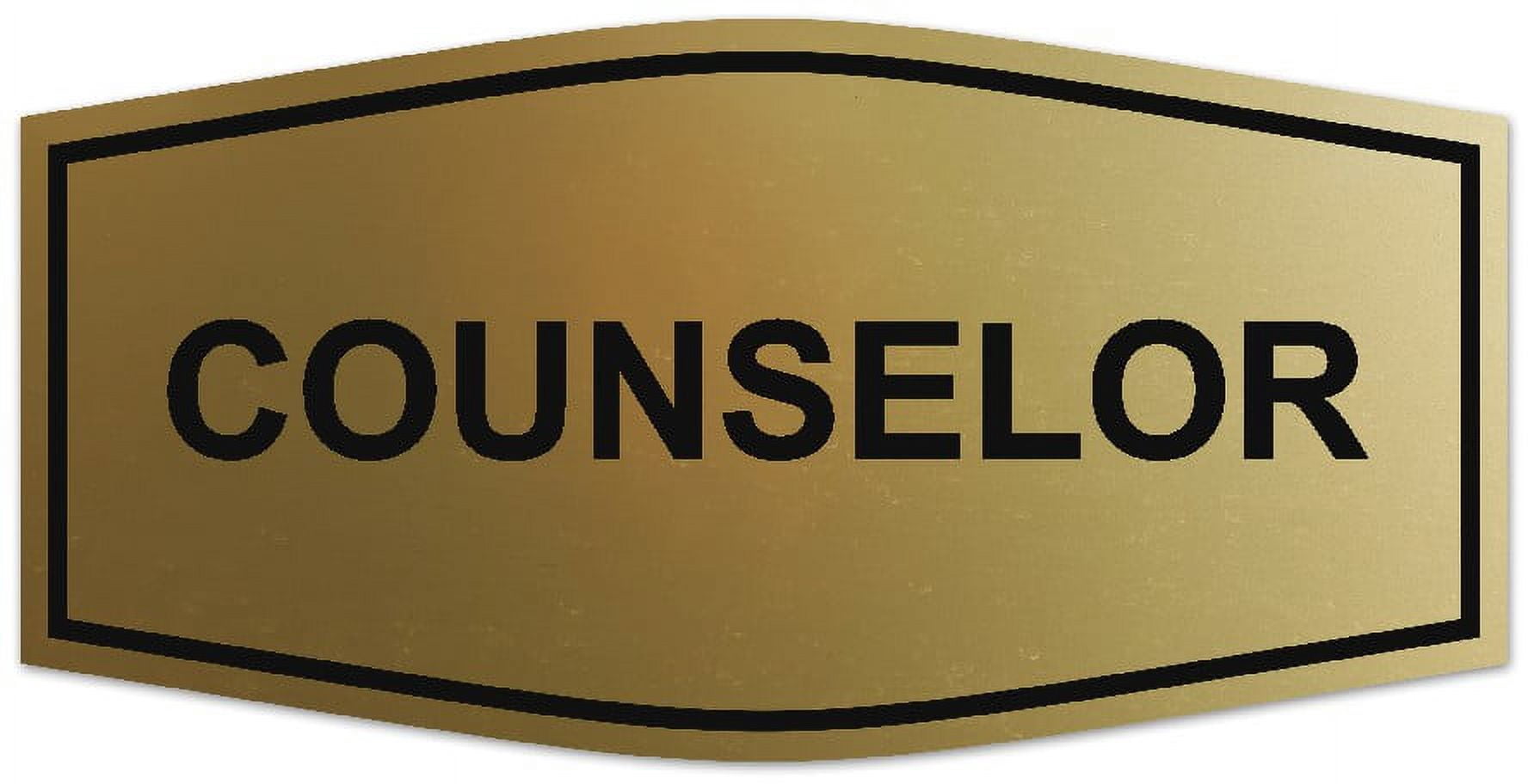 Signs ByLITA Fancy Counselor Sign - Laser-Engraved Lettering | Durable ...
