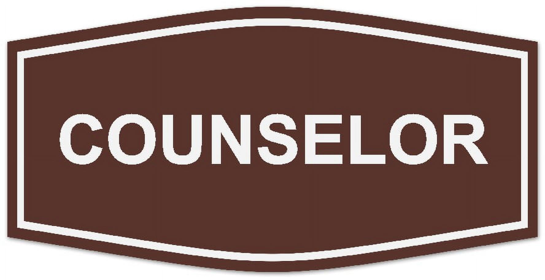 Signs ByLITA Fancy Counselor Sign - Laser-Engraved Lettering | Durable ...