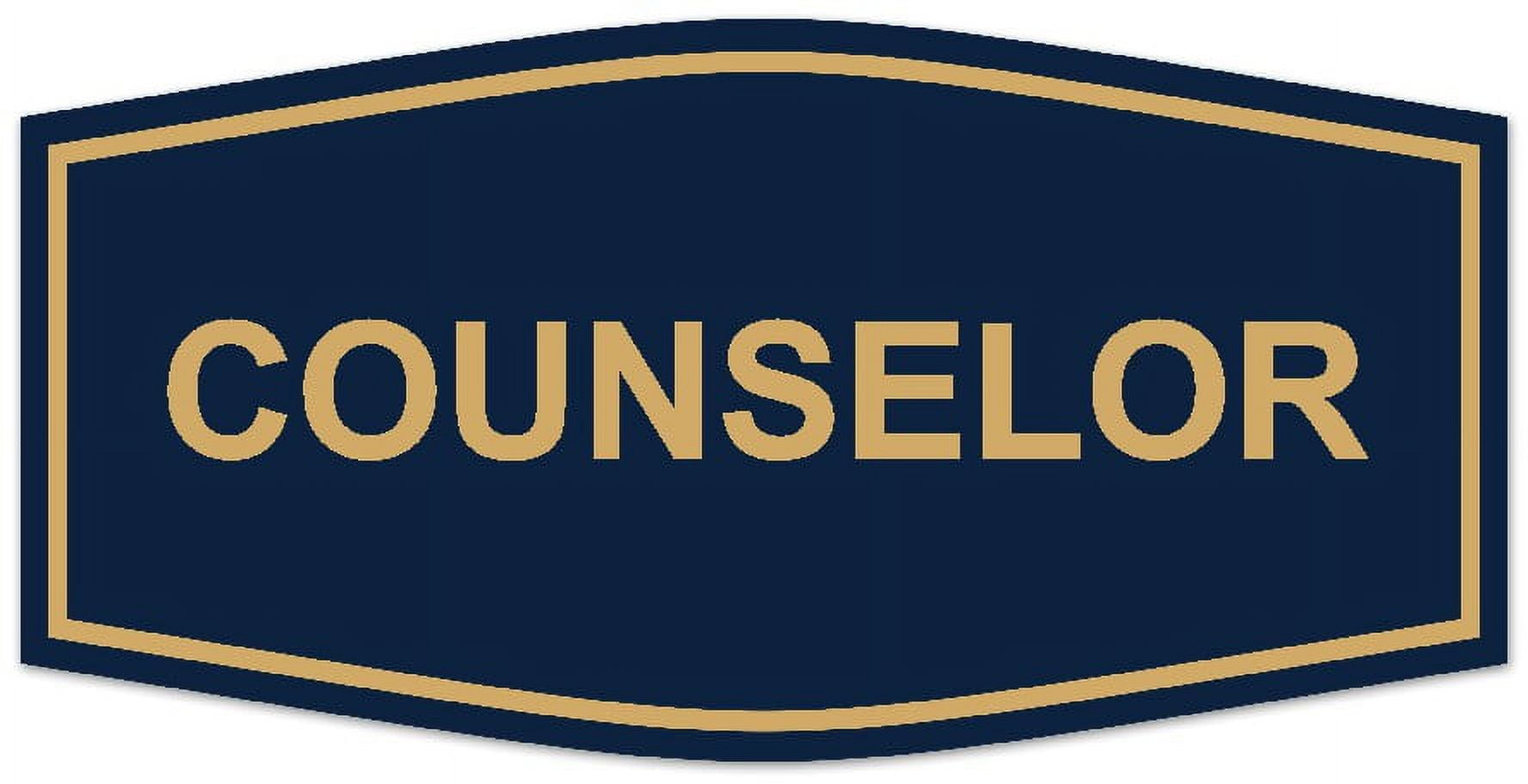 Signs ByLITA Fancy Counselor Sign - Laser-Engraved Lettering | Durable ...