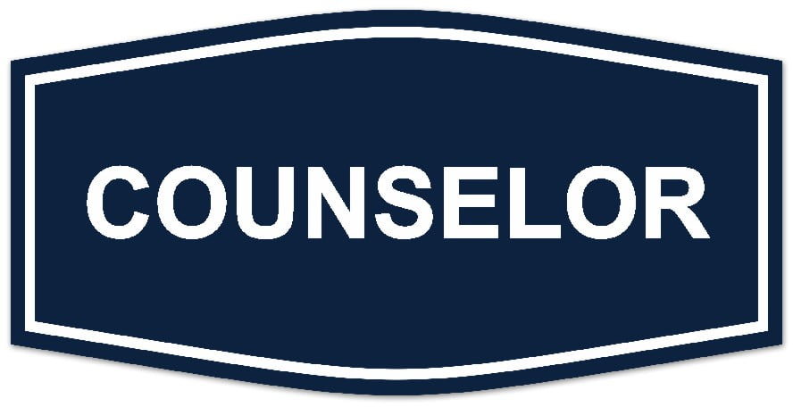 Signs ByLITA Fancy Counselor Sign - Laser-Engraved Lettering | Durable ...