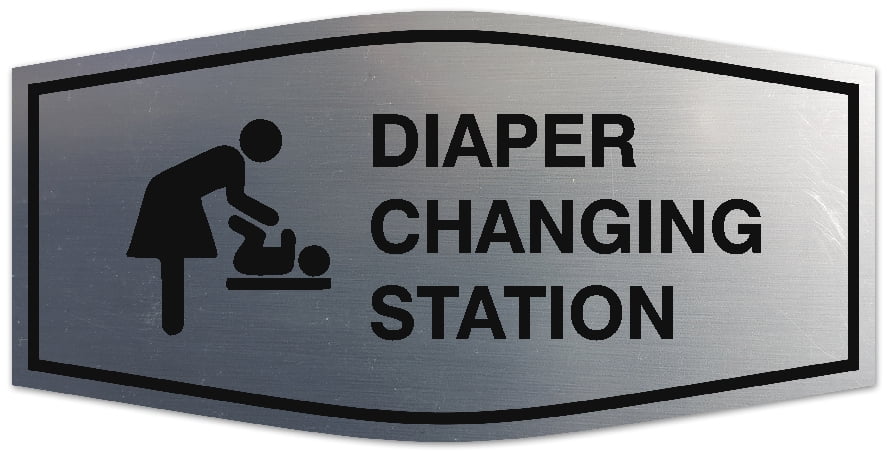 Signs ByLITA Fancy Diaper changing station Sign - Laser-Engraved ...