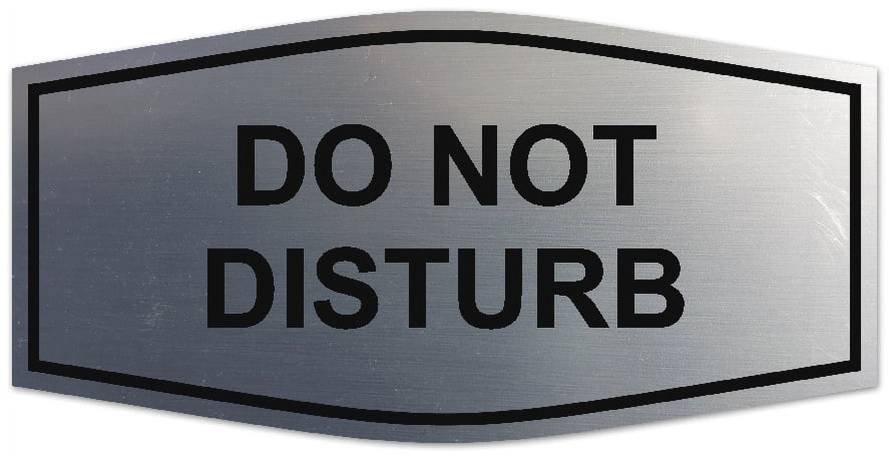 Signs ByLITA Fancy Do Not Disturb Sign - Laser-Engraved Lettering | Durable ABS Plastic ...