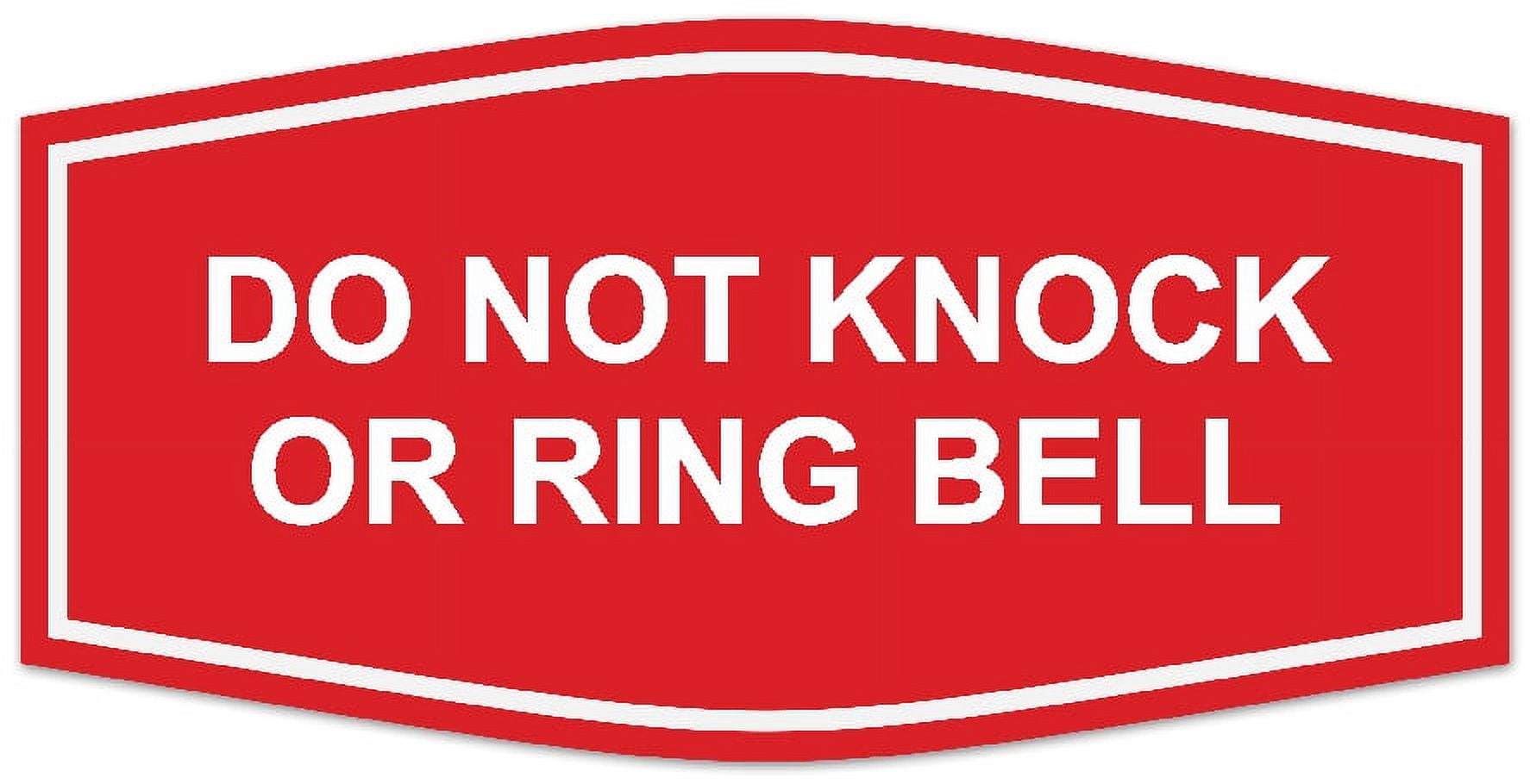Signs ByLITA Fancy Do Not Knock Or Ring Bell Sign - Laser-Engraved ...