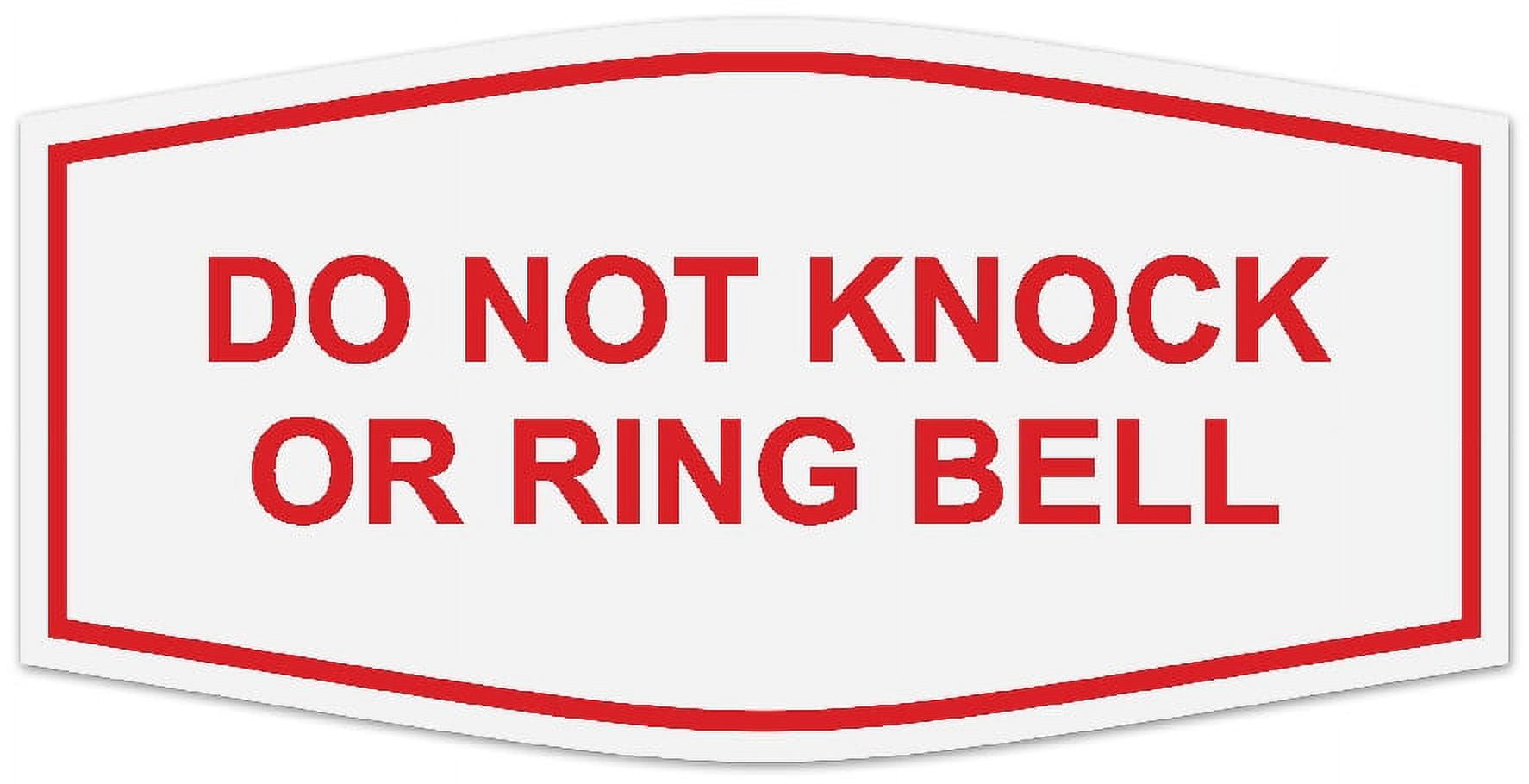 Signs ByLITA Fancy Do Not Knock Or Ring Bell Sign - Laser-Engraved ...