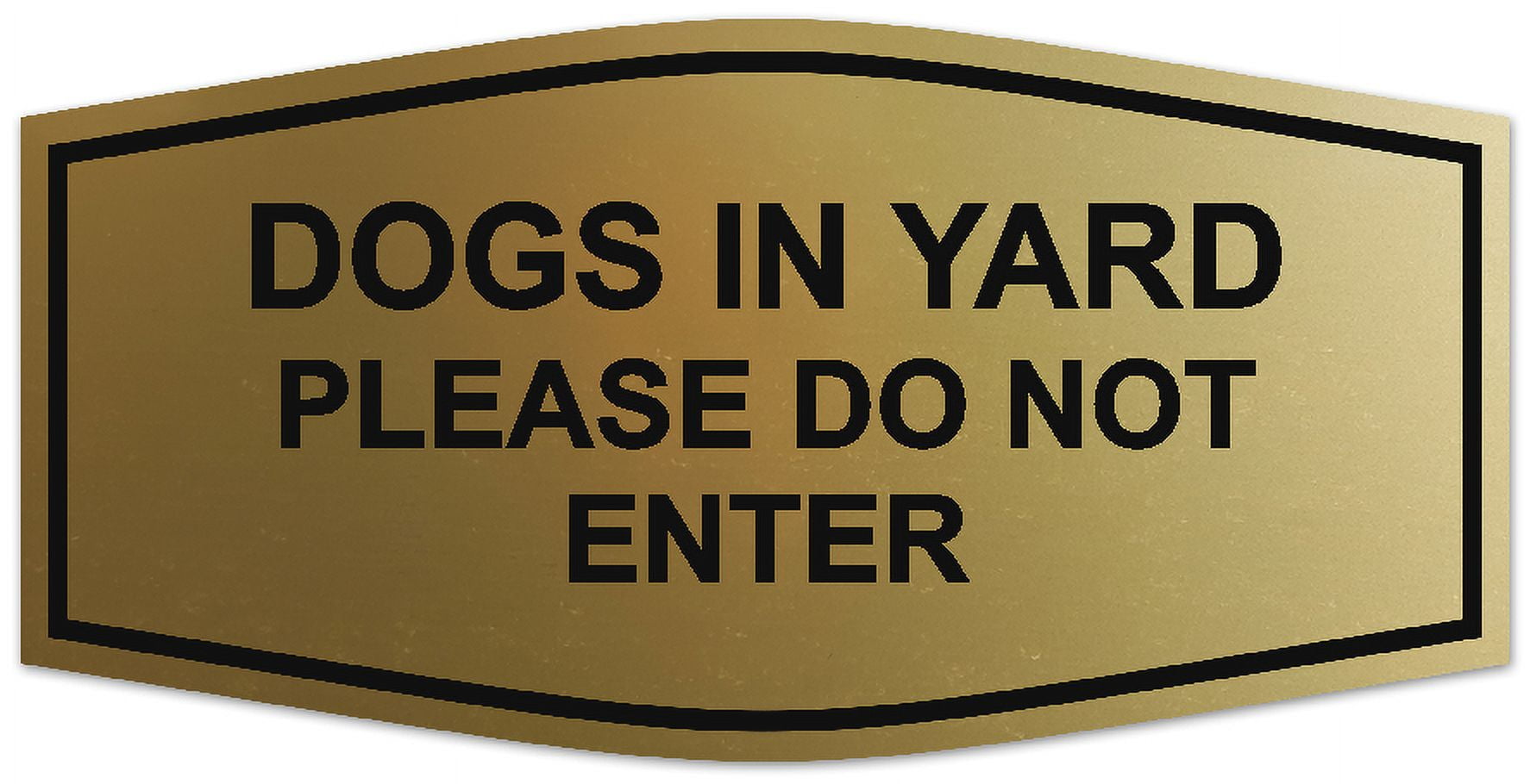 Signs ByLITA Fancy Dogs In Yard Please Do Not Enter Sign - Laser ...