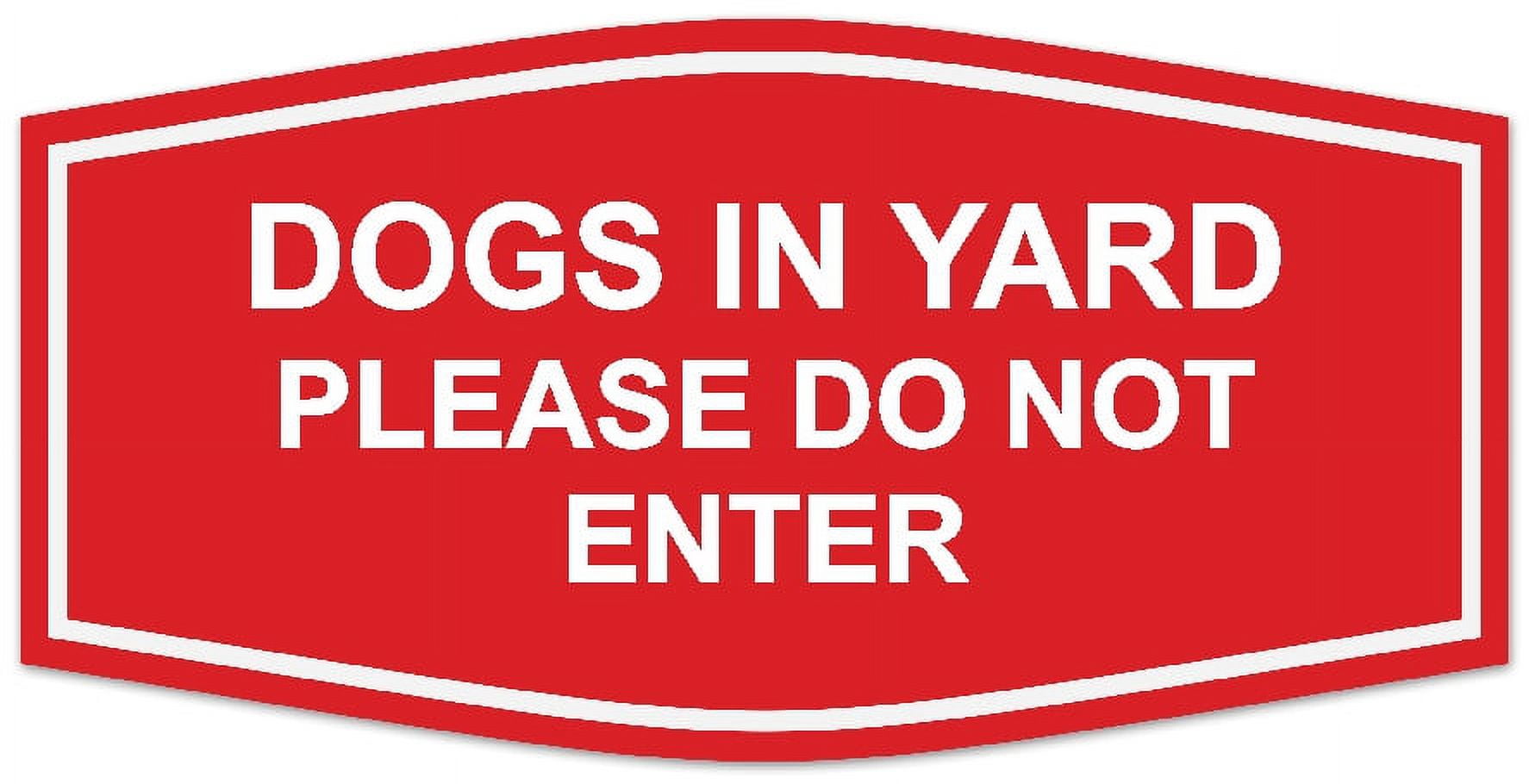 Signs ByLITA Fancy Dogs In Yard Please Do Not Enter Sign - Laser ...