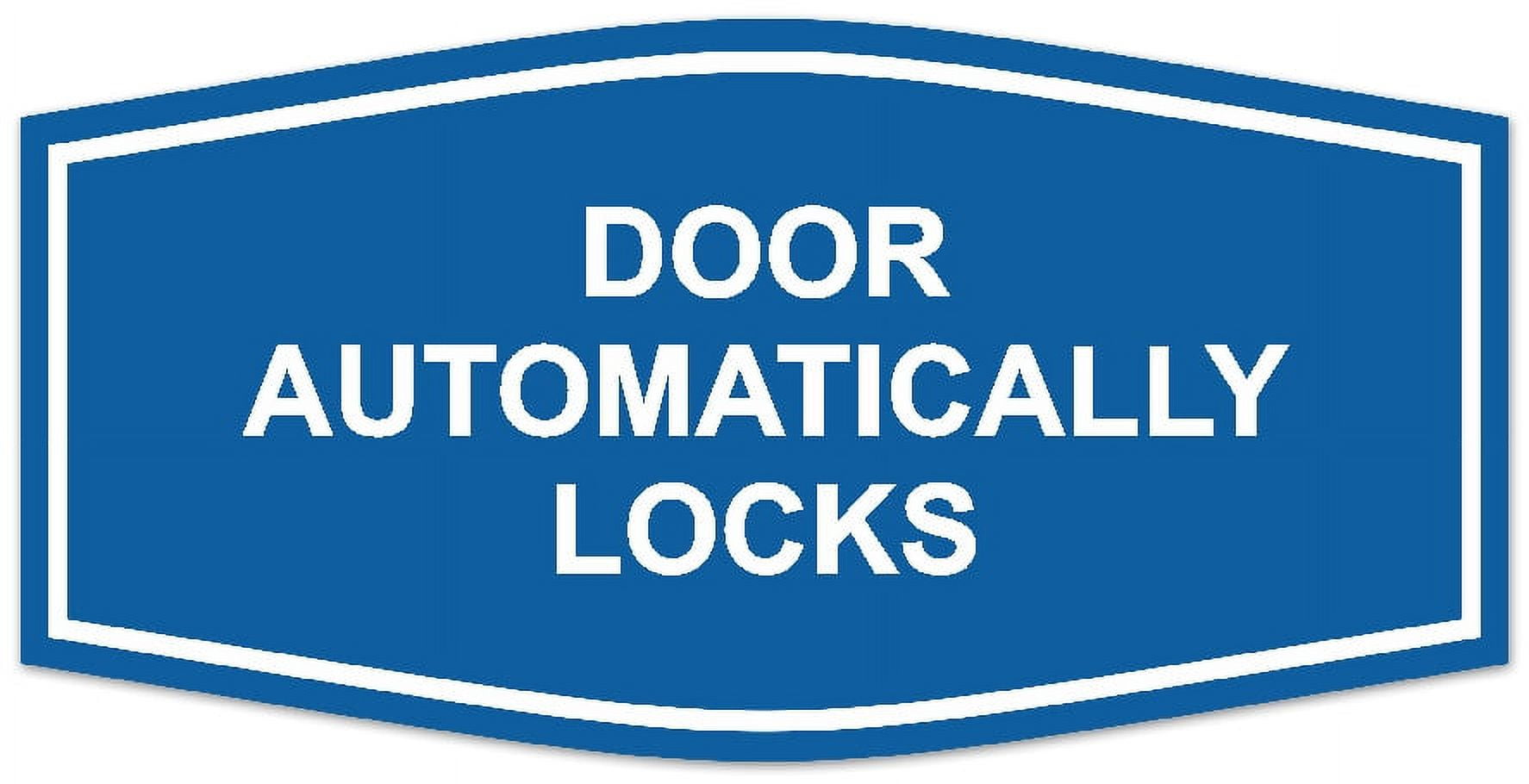 Signs ByLITA Fancy Door Automatically Locks Sign - Laser-Engraved ...