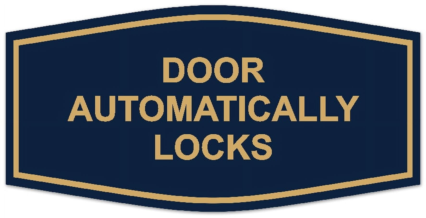 Signs ByLITA Fancy Door Automatically Locks Sign - Laser-Engraved ...
