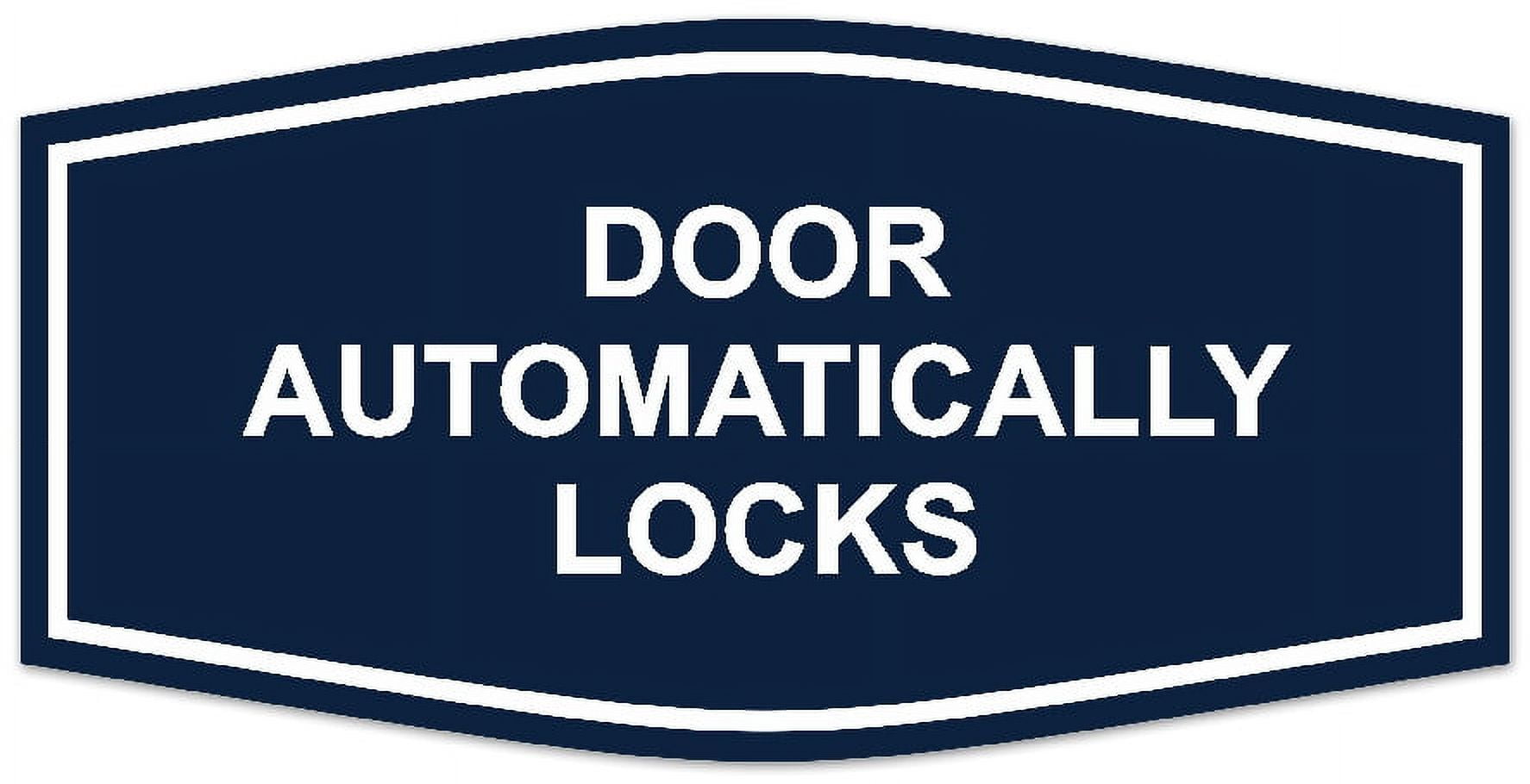 Signs ByLITA Fancy Door Automatically Locks Sign - Laser-Engraved ...