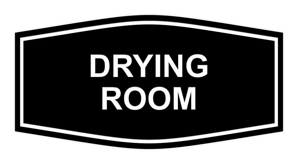 Signs ByLITA Fancy Drying Room Sign (Black) - Large - Walmart.com