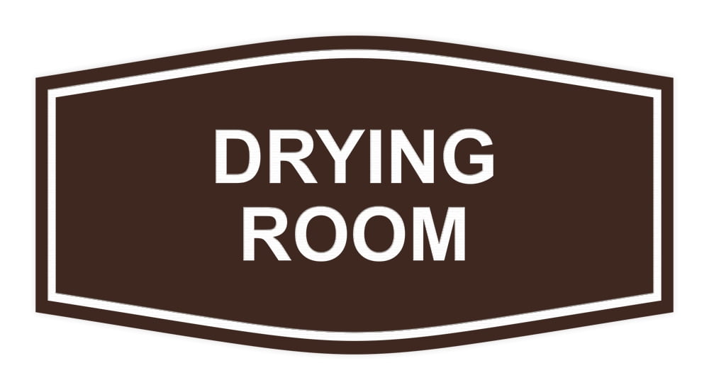 Signs ByLITA Fancy Drying Room Sign (Dark Brown) - Large - Walmart.com