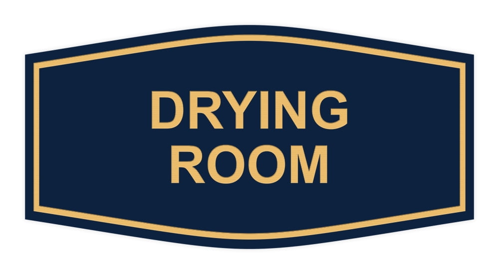 Signs ByLITA Fancy Drying Room Sign (Navy Blue/Gold) - Small - Walmart.com