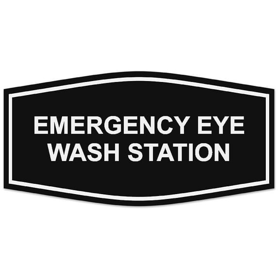 Signs ByLITA Fancy Emergency Eye Wash Station Sign - Laser-Engraved ...