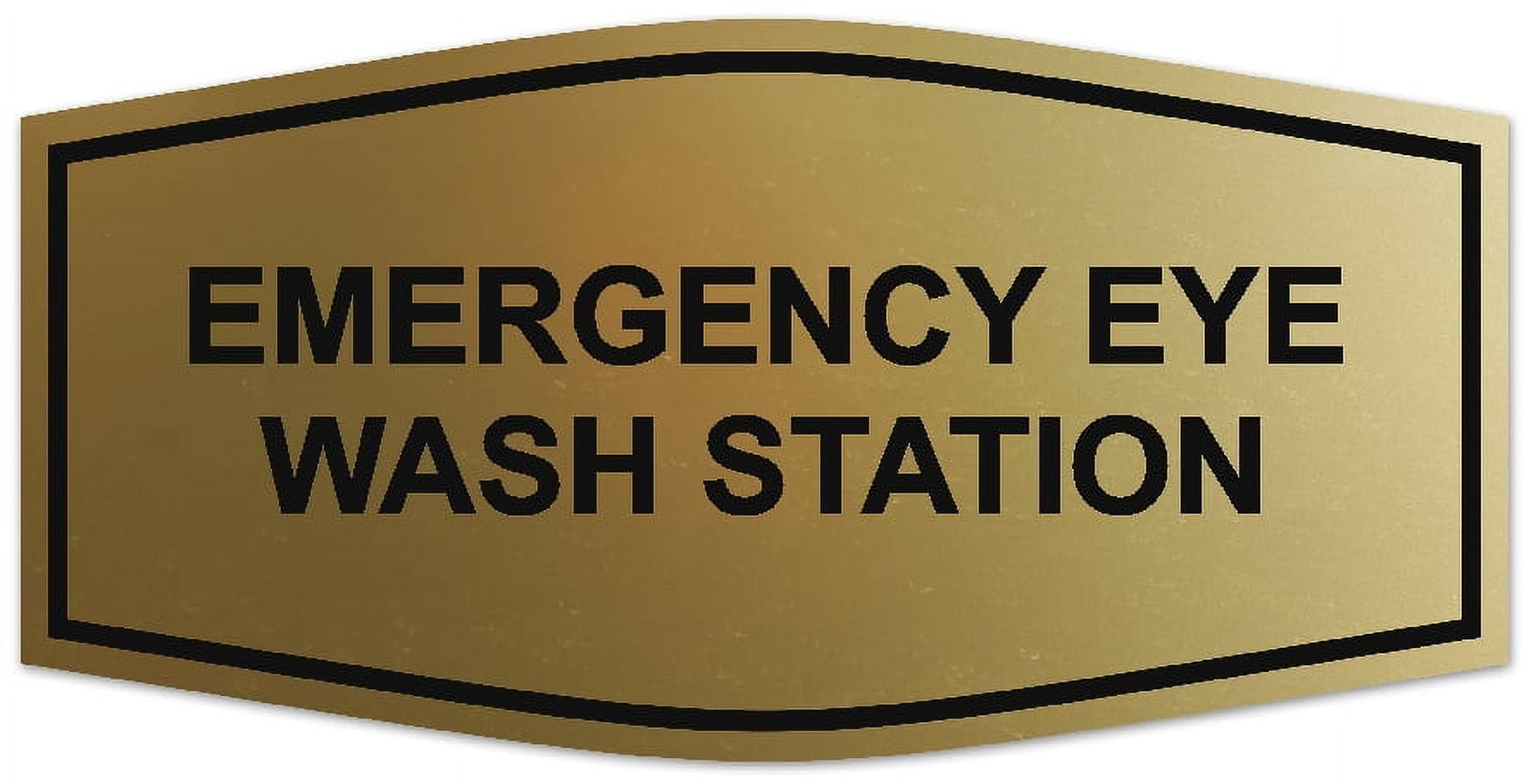 Signs ByLITA Fancy Emergency Eye Wash Station Sign - Laser-Engraved ...