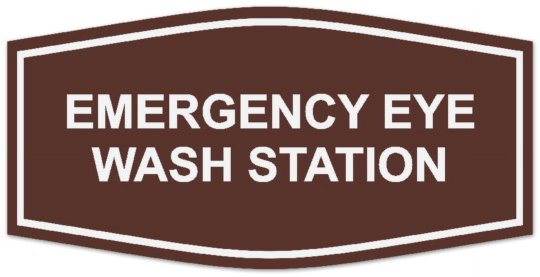 Signs ByLITA Fancy Emergency Eye Wash Station Sign - Laser-Engraved ...
