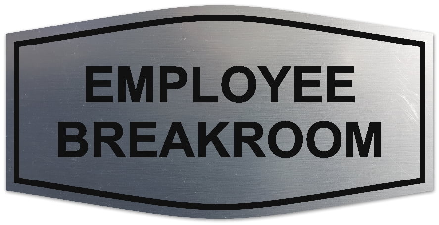 Signs ByLITA Fancy Employee Breakroom Sign - Laser-Engraved Lettering ...