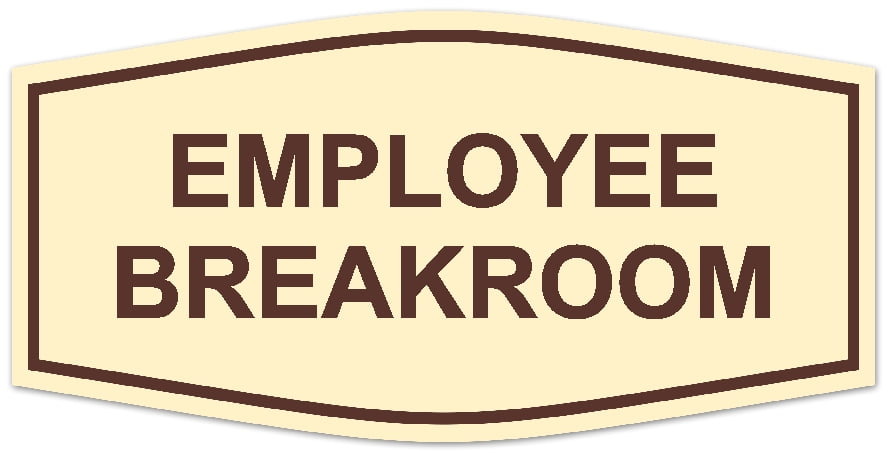 Signs ByLITA Fancy Employee Breakroom Sign - Laser-Engraved Lettering ...