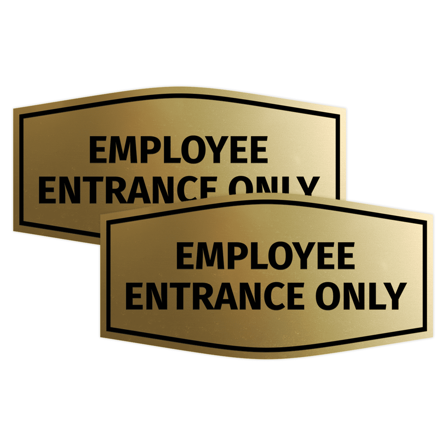 Signs ByLITA Fancy Employee Entrance Only Sign with Adhesive Tape ...