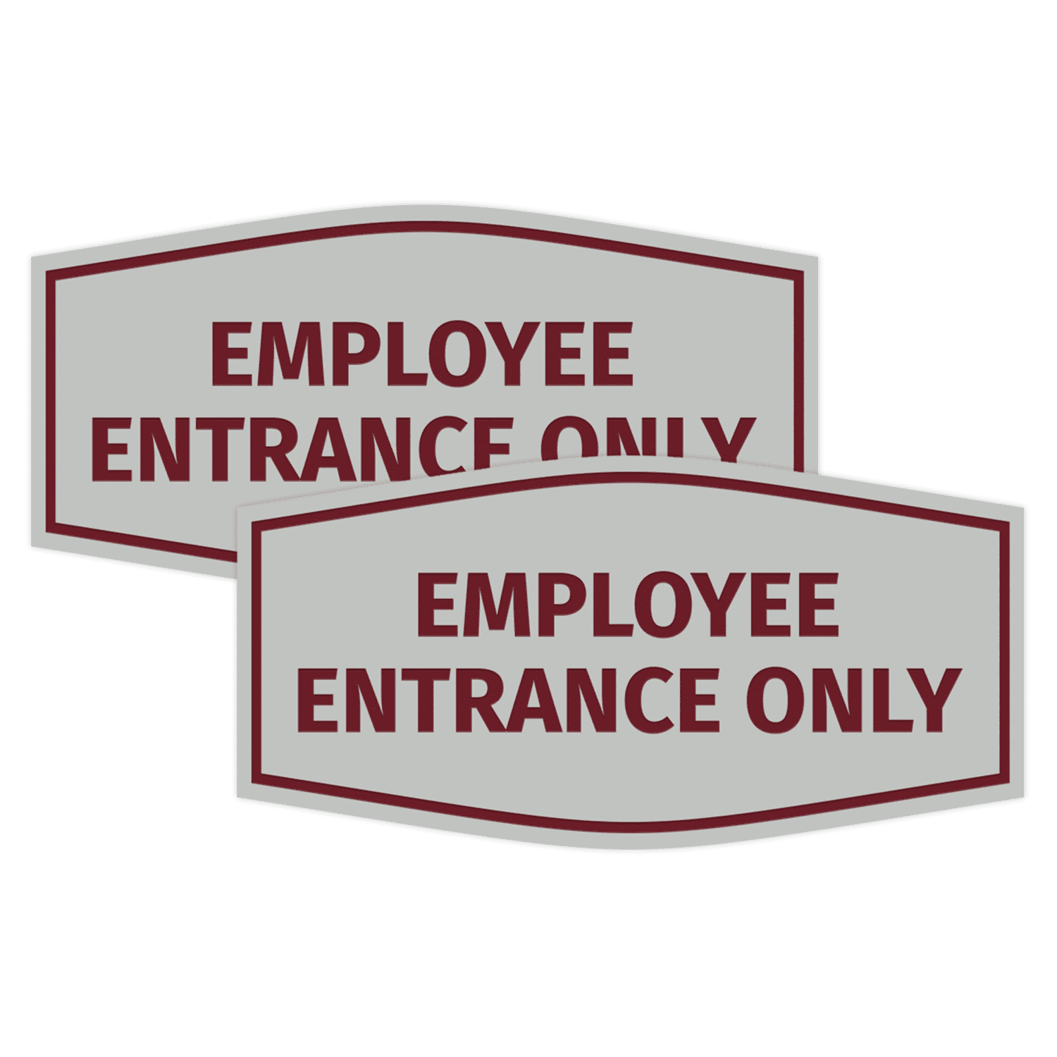 Signs ByLITA Fancy Employee Entrance Only Sign with Adhesive Tape ...