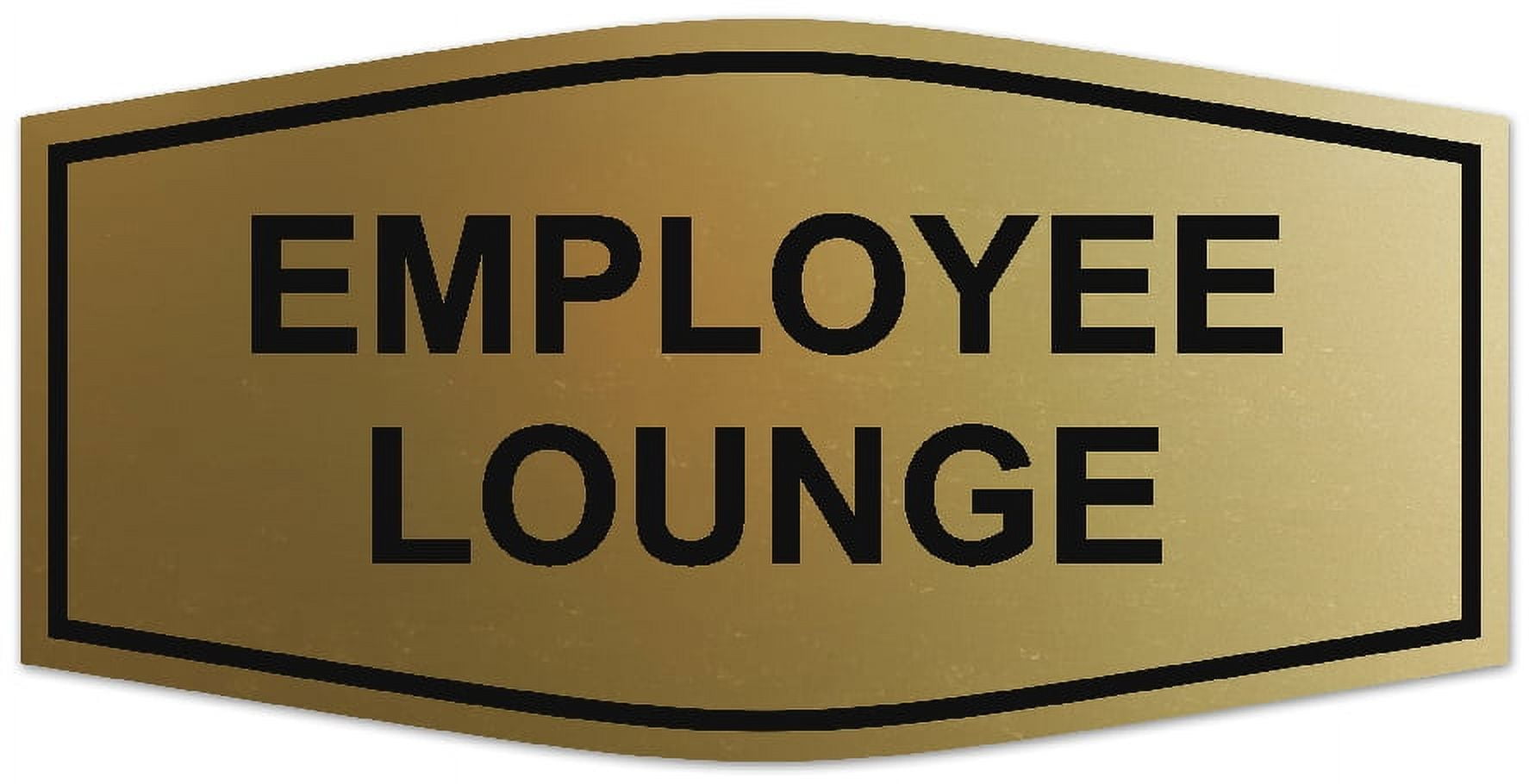 Signs ByLITA Fancy Employee Lounge Sign - Laser-Engraved Lettering ...