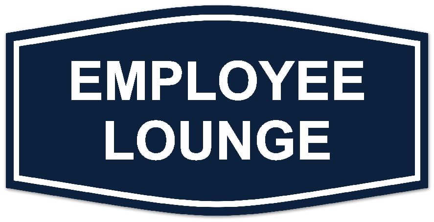 Signs ByLITA Fancy Employee Lounge Sign - Laser-Engraved Lettering ...