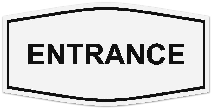 Signs ByLITA Fancy Entrance Sign - Laser-Engraved Lettering | Durable ...