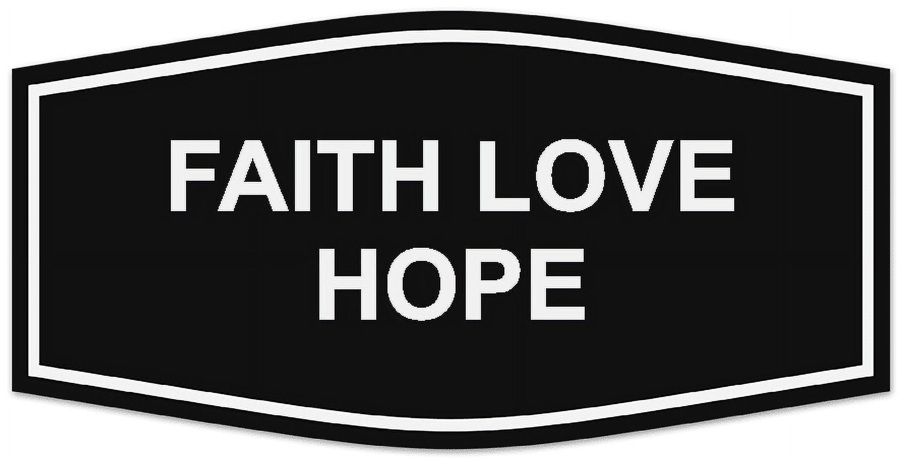 Signs ByLITA Fancy Faith Love Hope Sign - Laser-Engraved Lettering ...