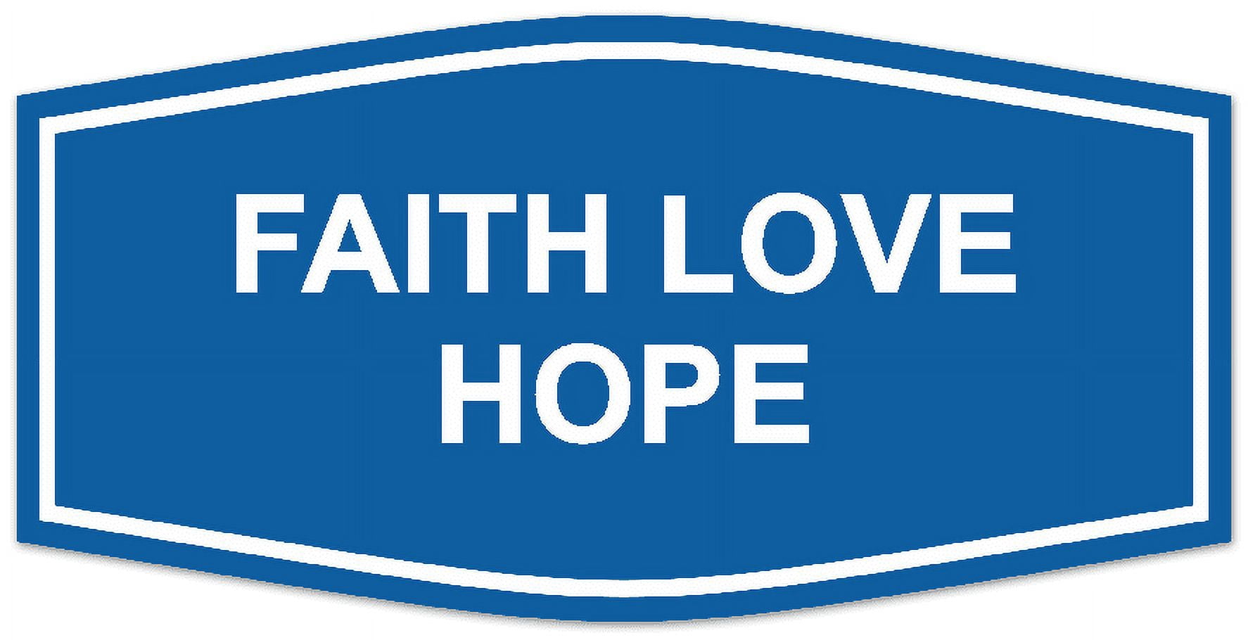 Signs ByLITA Fancy Faith Love Hope Sign - Laser-Engraved Lettering ...
