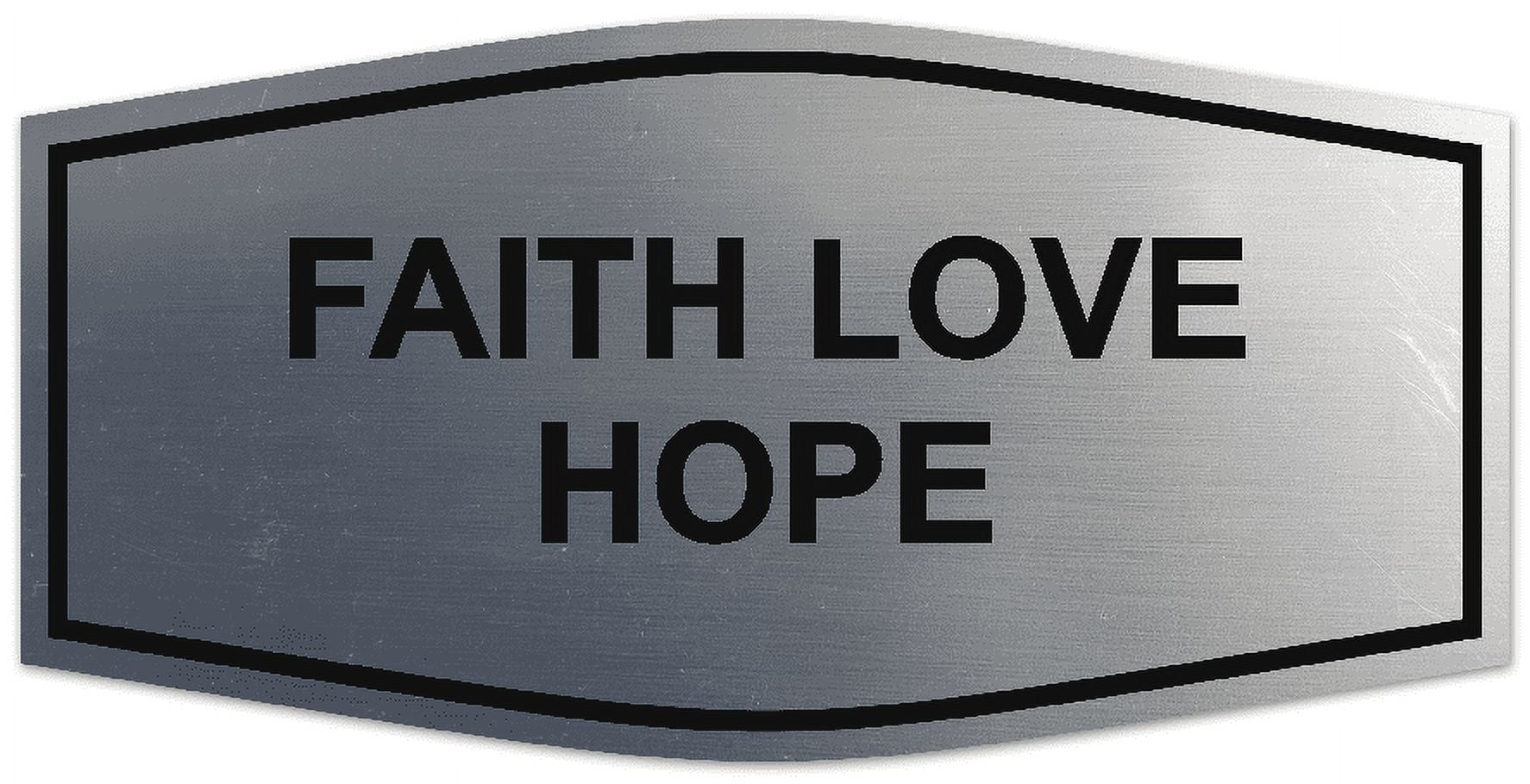 Signs ByLITA Fancy Faith Love Hope Sign - Laser-Engraved Lettering ...