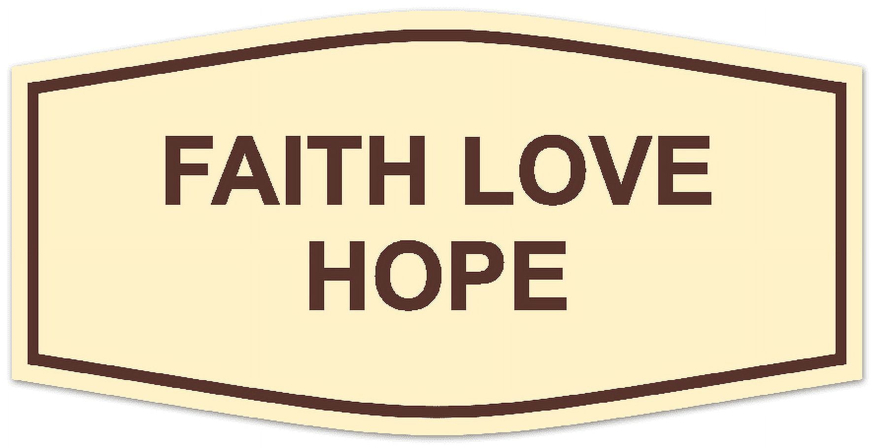 Signs ByLITA Fancy Faith Love Hope Sign - Laser-Engraved Lettering ...