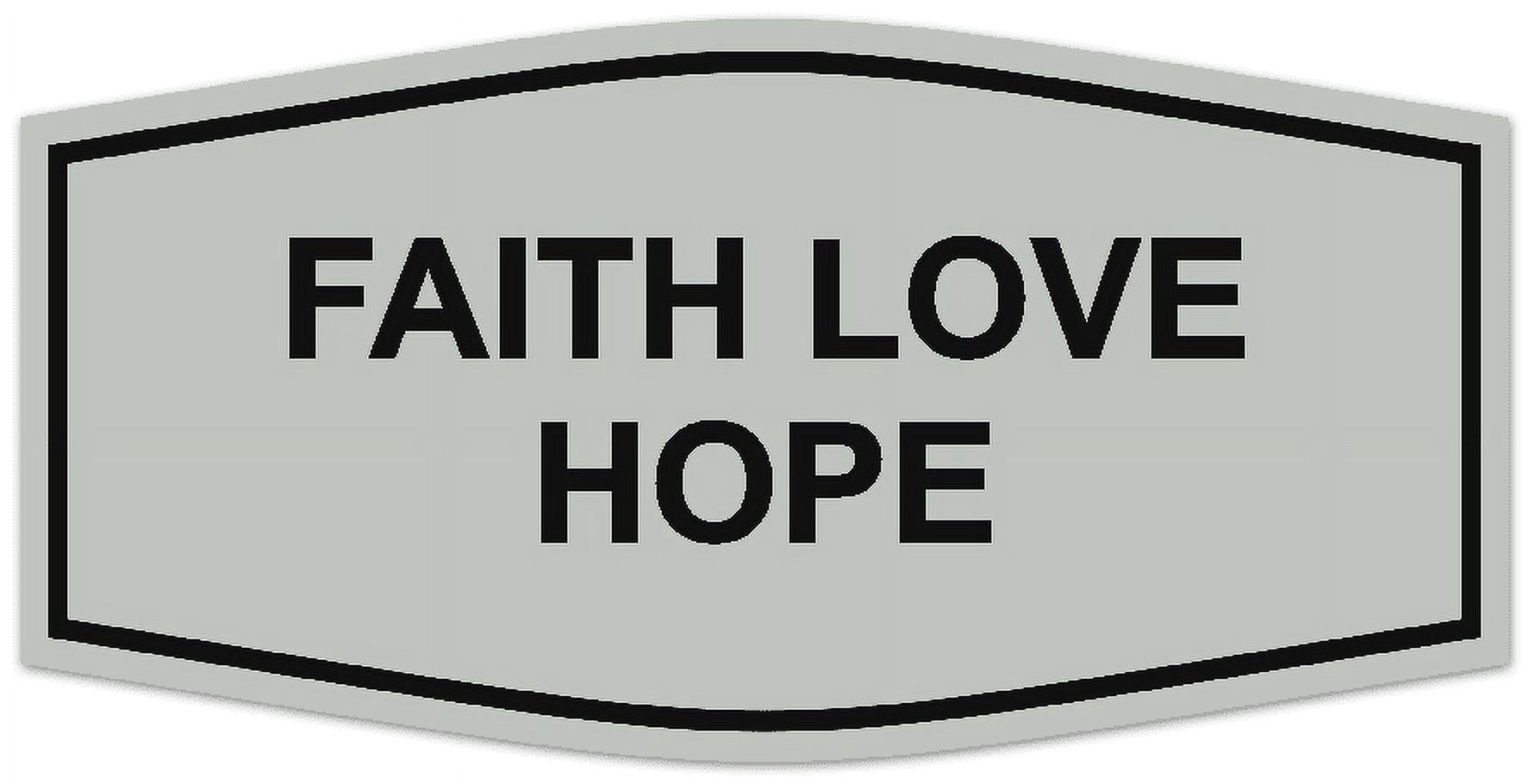 Signs ByLITA Fancy Faith Love Hope Sign - Laser-Engraved Lettering ...
