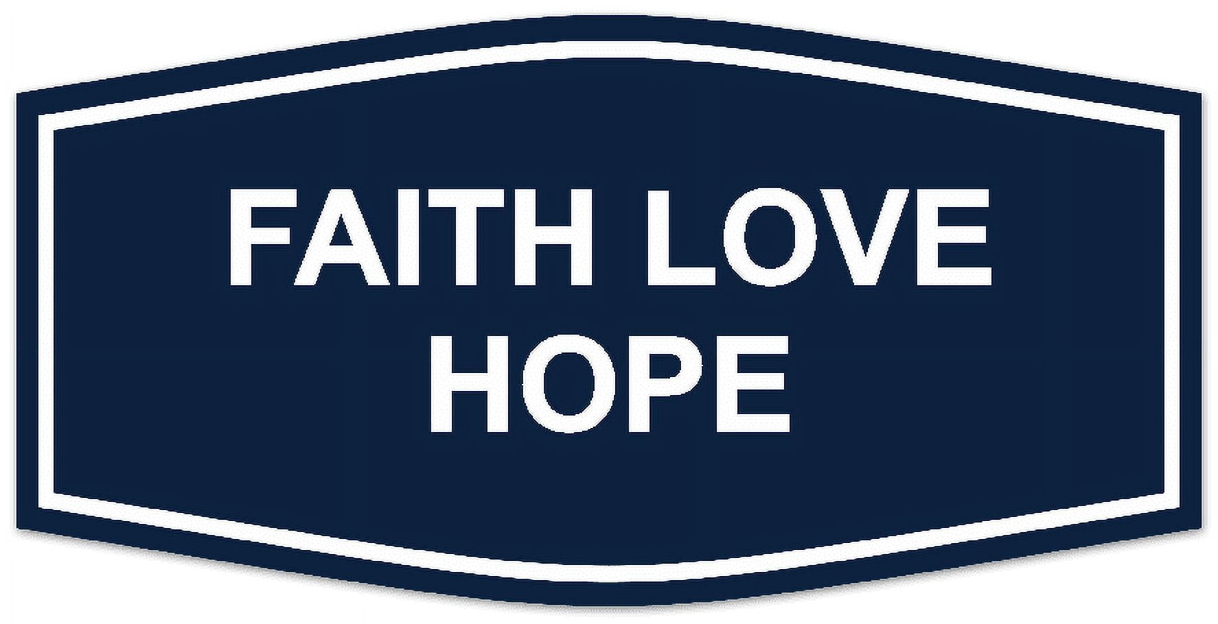 Signs ByLITA Fancy Faith Love Hope Sign - Laser-Engraved Lettering ...