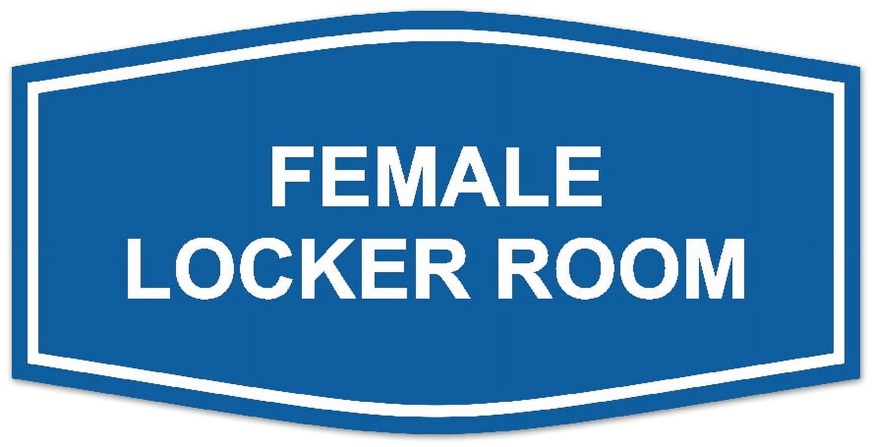 Signs ByLITA Fancy Female Locker Room Sign - Laser-Engraved Lettering ...