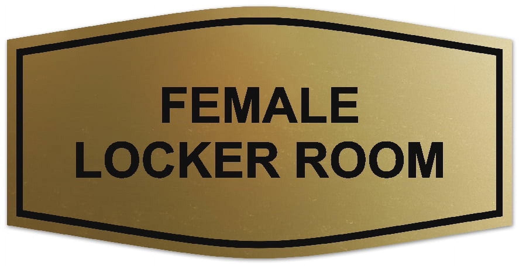 Signs ByLITA Fancy Female Locker Room Sign - Laser-Engraved Lettering ...