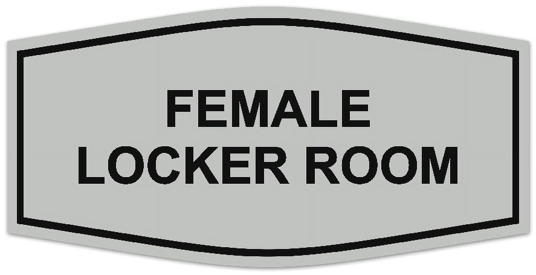 Signs ByLITA Fancy Female Locker Room Sign - Laser-Engraved Lettering ...