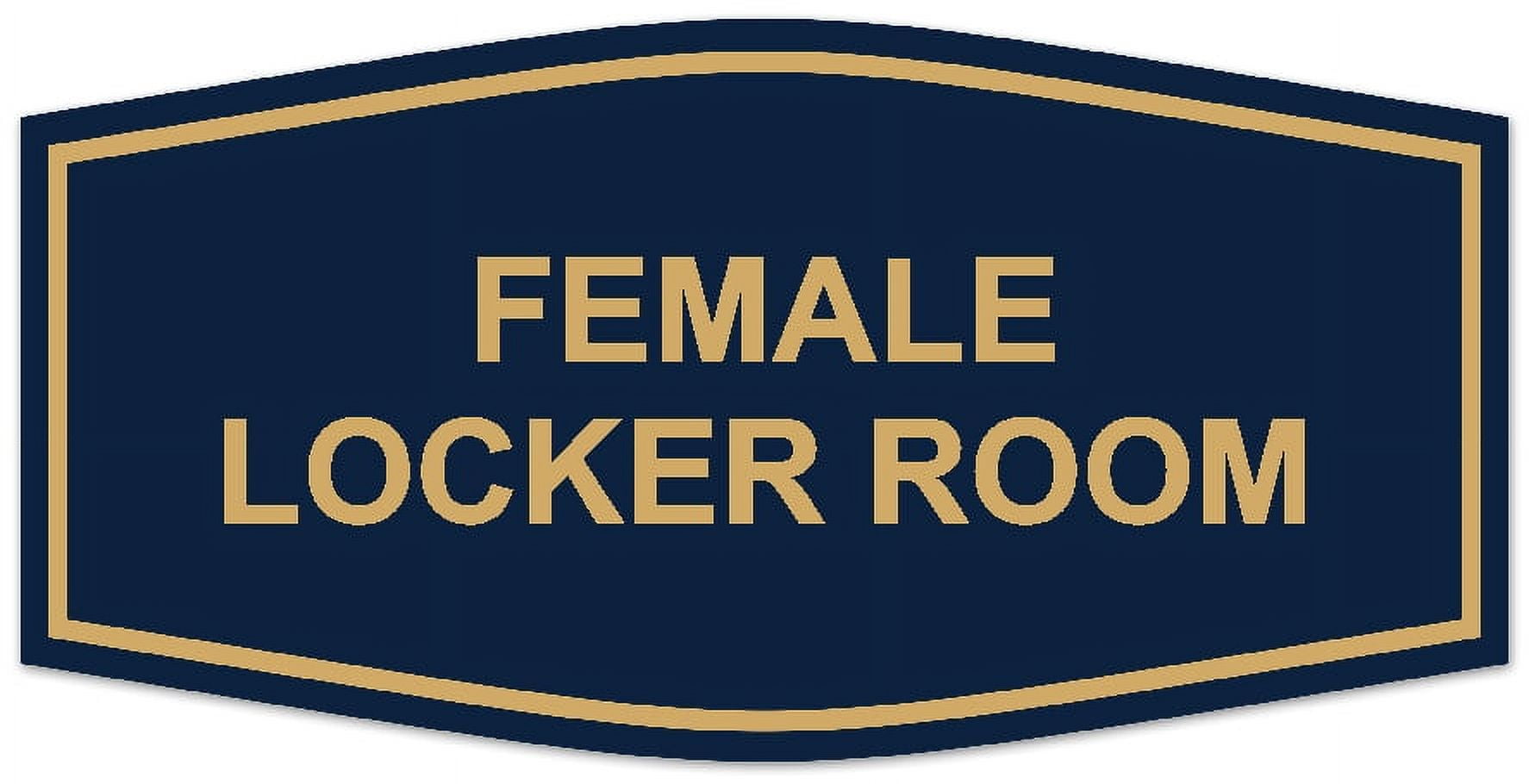 Signs ByLITA Fancy Female Locker Room Sign - Laser-Engraved Lettering ...