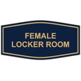 Signs ByLITA Fancy Female Locker Room Sign - Laser-Engraved Lettering ...