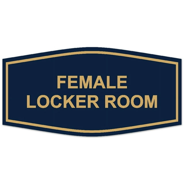 Signs ByLITA Fancy Female Locker Room Sign - Laser-Engraved Lettering ...