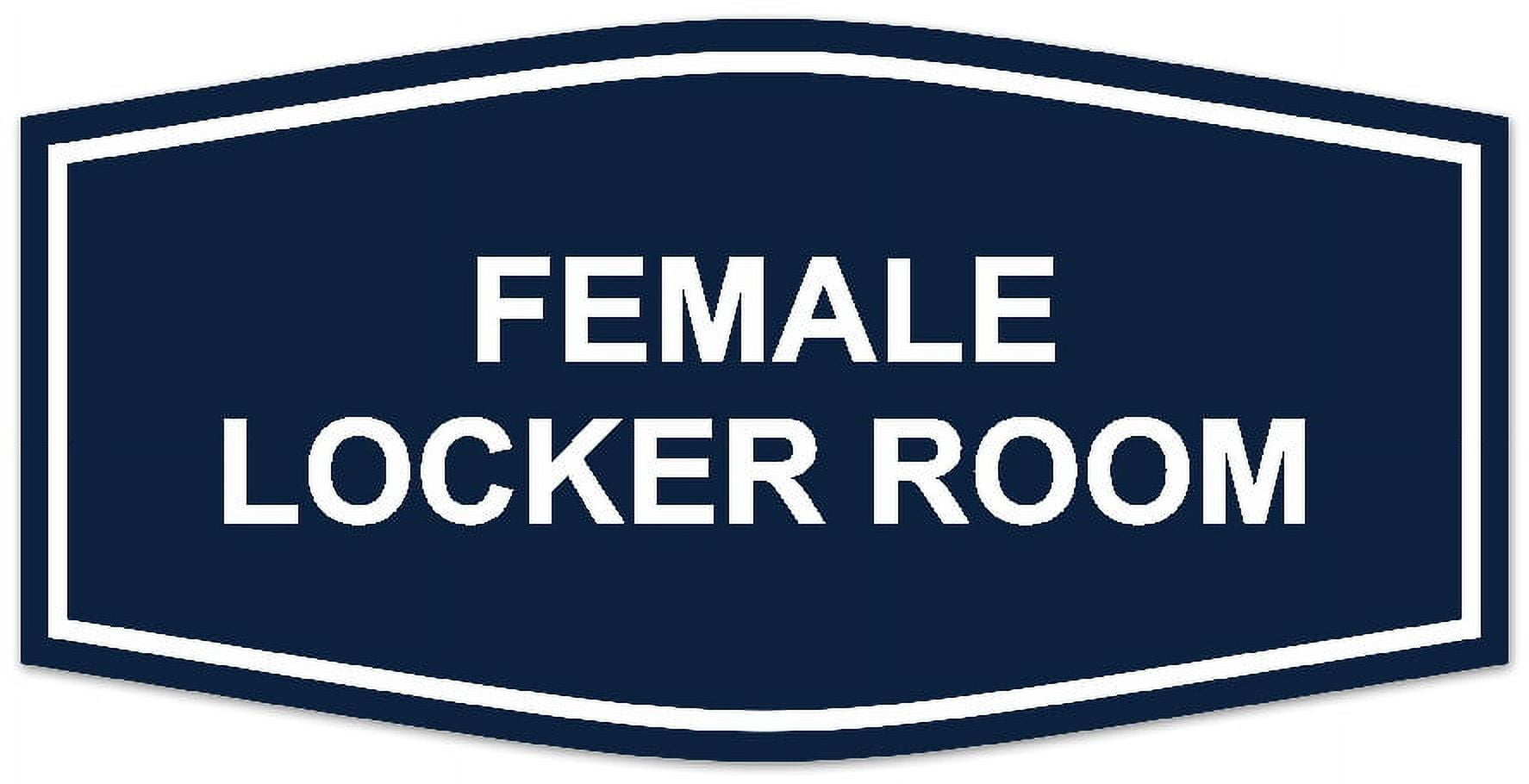 Signs ByLITA Fancy Female Locker Room Sign - Laser-Engraved Lettering ...